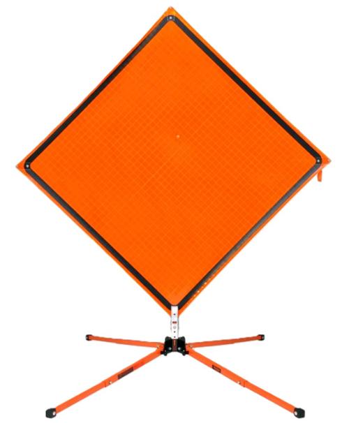 BONE SAFETY SPRINGLESS TRAFFIC SIGN STAND WITH AUTO LATCH