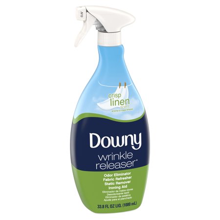 Downy Wrinkle Releaser Fabric Refresher, Crisp Linen, 33.8 Fl Oz