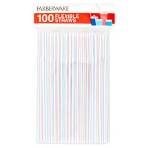Flexible Straws, 100 Count