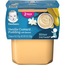 Gerber 2nd Foods Vanilla Custard Pudding With Bananas - 2 Pk