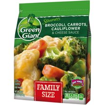 Green Giant, Cheese Sauce, Broccoli, Carrots, Cauliflower, Broccoli, Carrots, Cauliflower