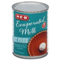 H-e-b Fat Free Evaporated Milk