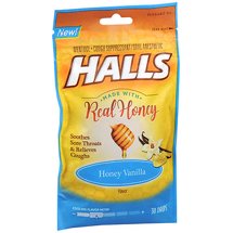 Halls Real Honey Cough Drops - Vanilla - 30ct