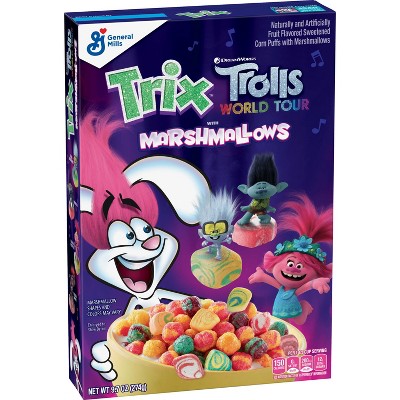 World Tour, Fruit Flavored Sweetened Corn Puffs With Marshmallows, Fruit