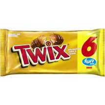Twix Caramel Fun Size Chocolate Cookie Candy Bar 3.28-ounce 6-count Pack