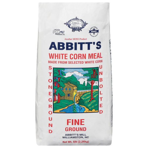 Abbitt's White Corn Meal, Fine, Ground