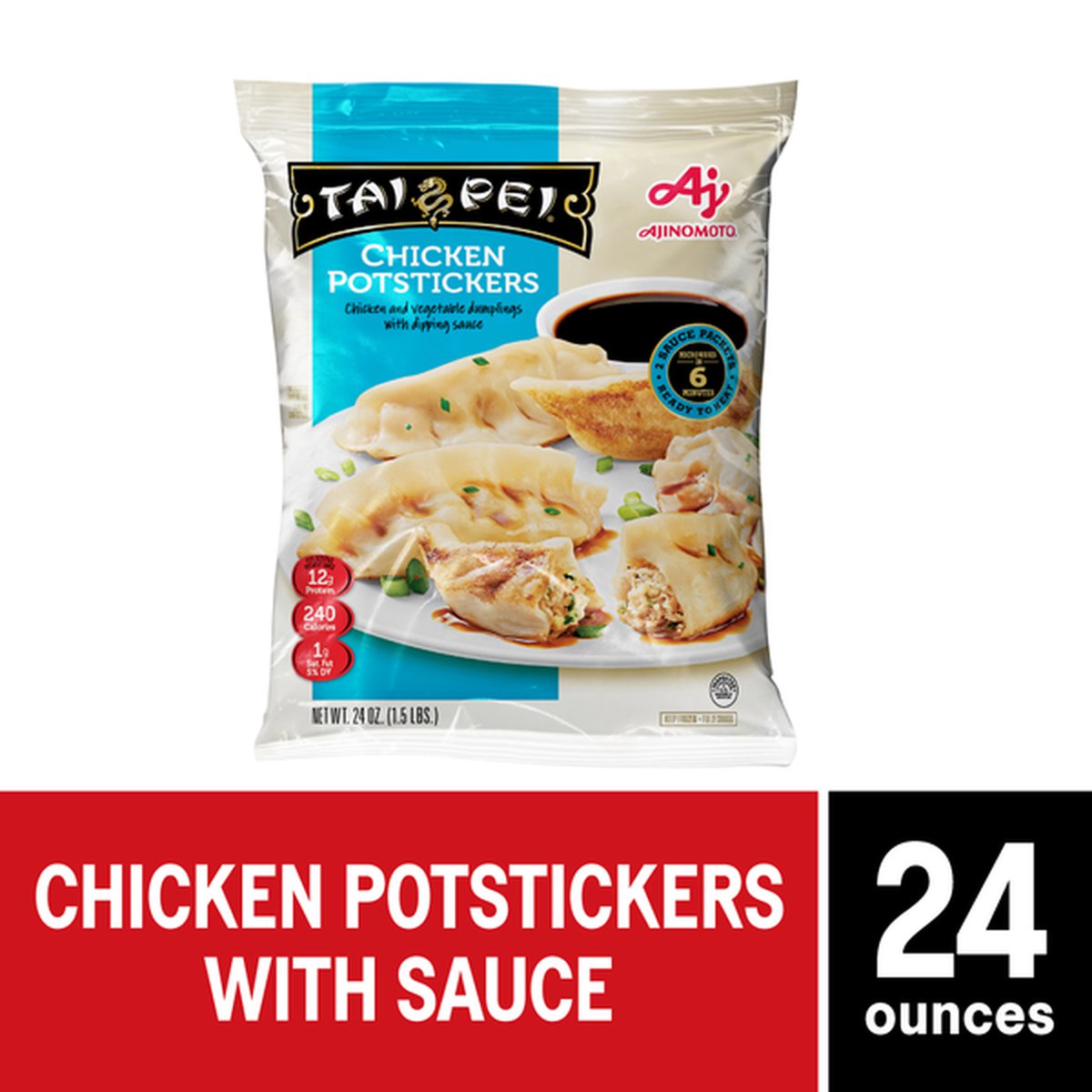 Ajinomoto Tai Pei Chicken Potstickers Frozen Asian Appetizers