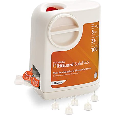 All-in-one Ultiguard Safe Pack Pen Needles And Sharps Container For At ...