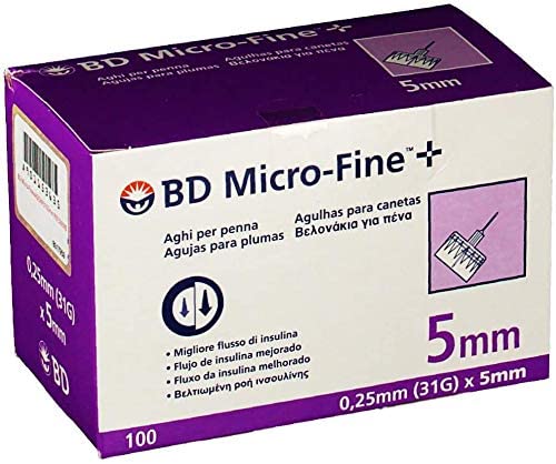 Bd Micro-fine Plus Pen Needles 5mm 100 Ct