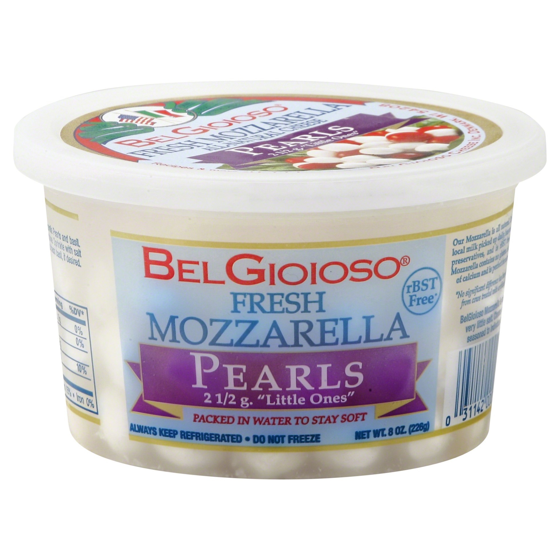 Belgioioso Cheese - Pearl Size Fresh Mozzarella