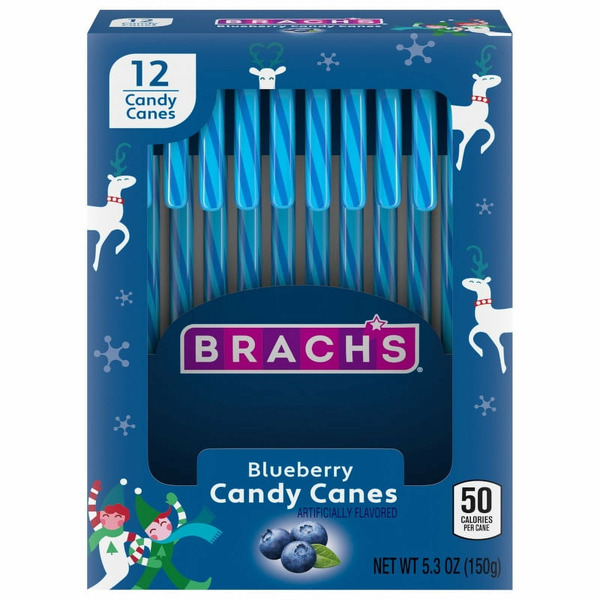 Blueberry Flavored Candy Canes