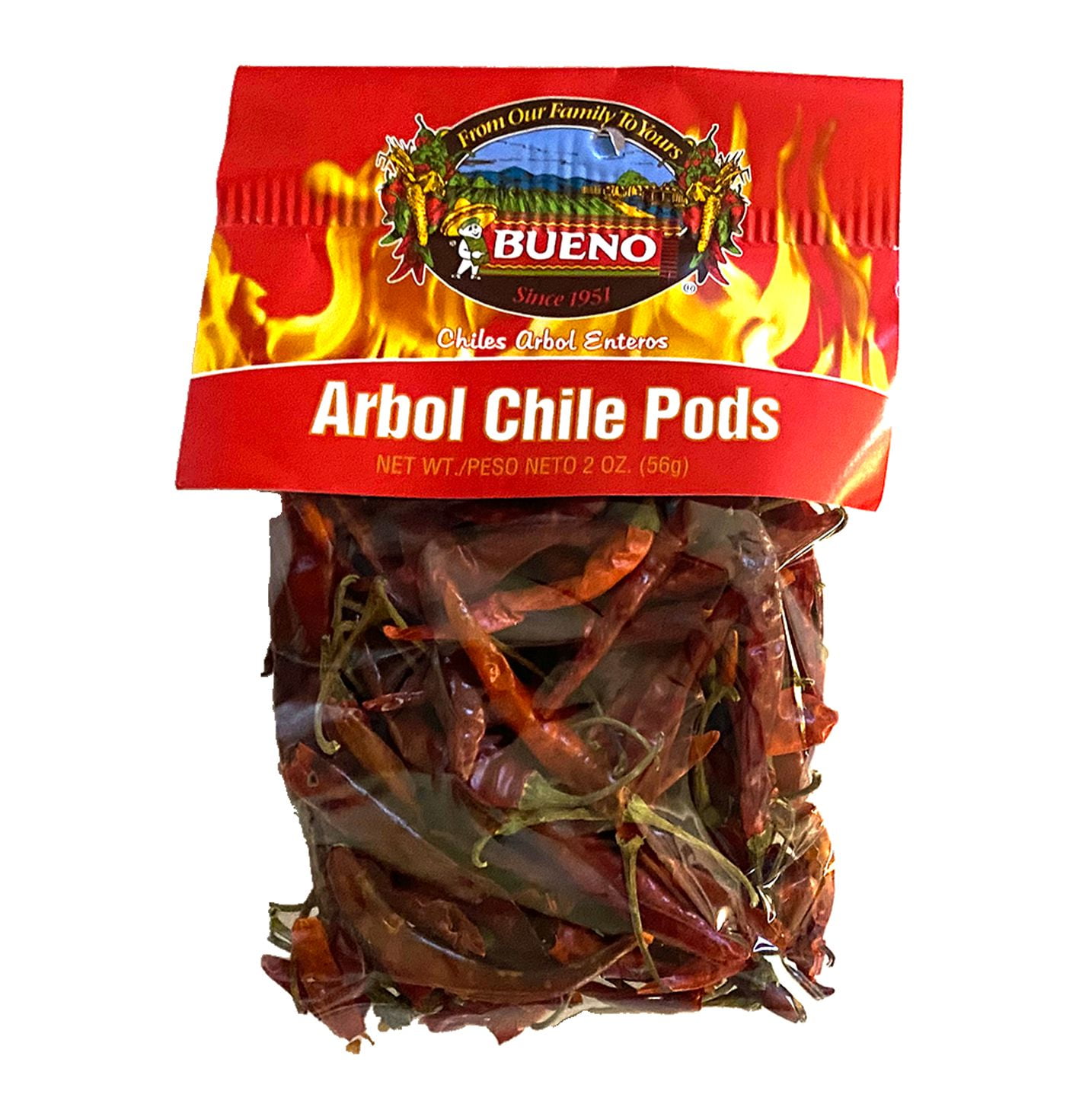 Bueno Foods Arbol Chili Pods