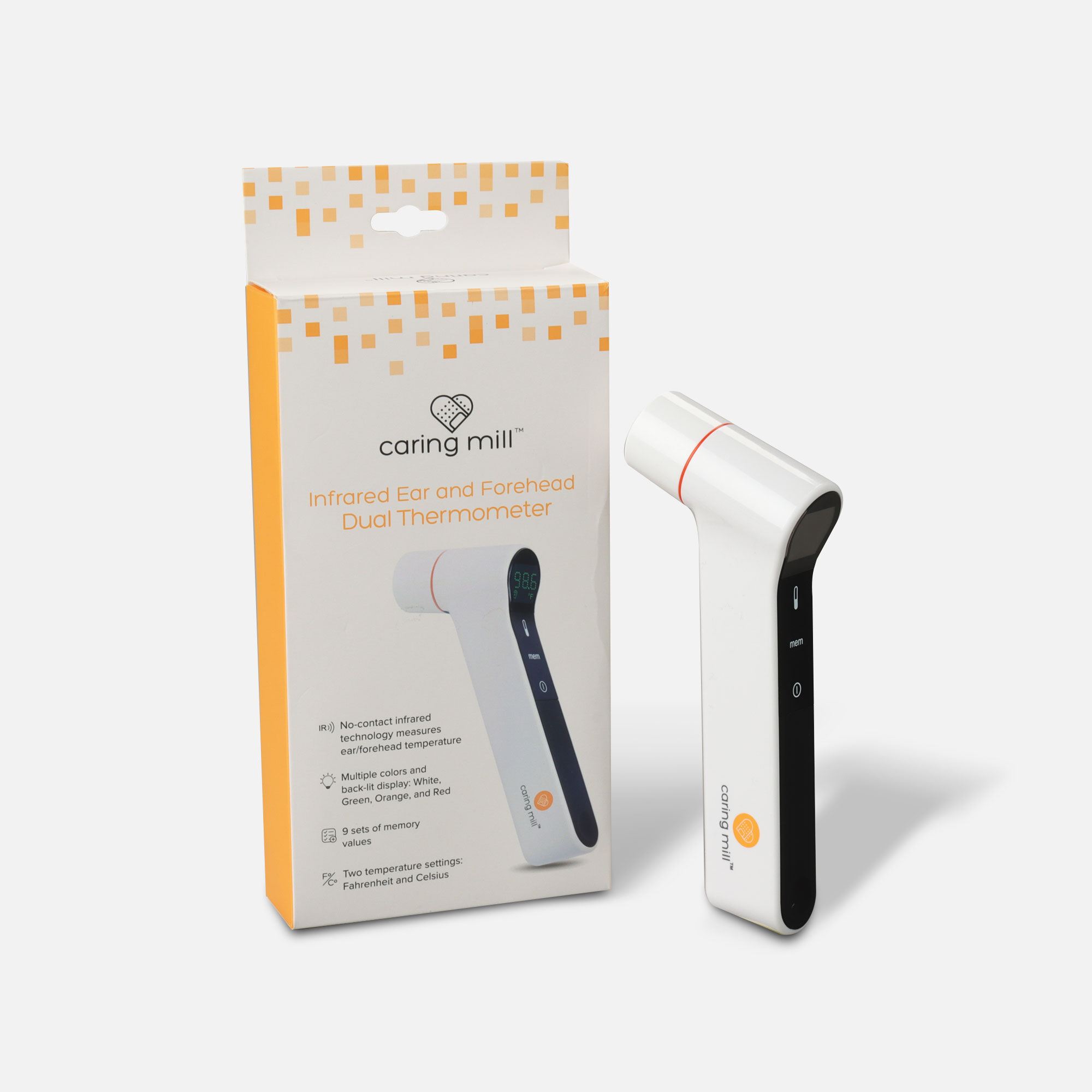 Caring Mill Infrared Ear And Forehead Dual Thermometer