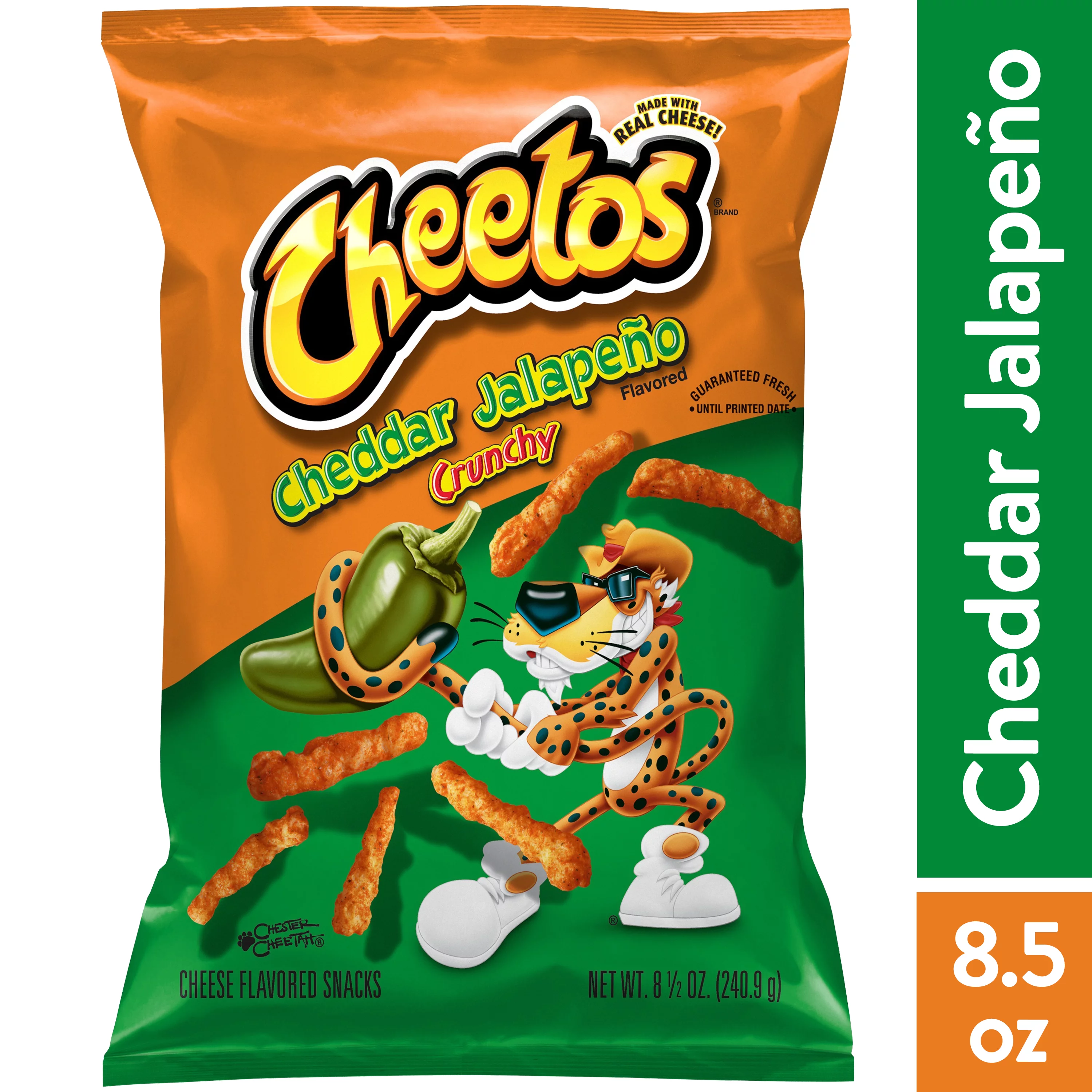Cheetos Crunchy Cheddar Jalapeno Cheese Snack Chips