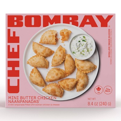 Chef Bombay Frozen Mini Butter Chicken Naanpanadas