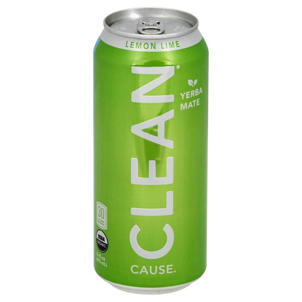 Clean Cause Yerba Mate Lemon Lime Clean, 16 Fz
