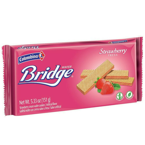 Colombina Bridge Strawberry Wafers