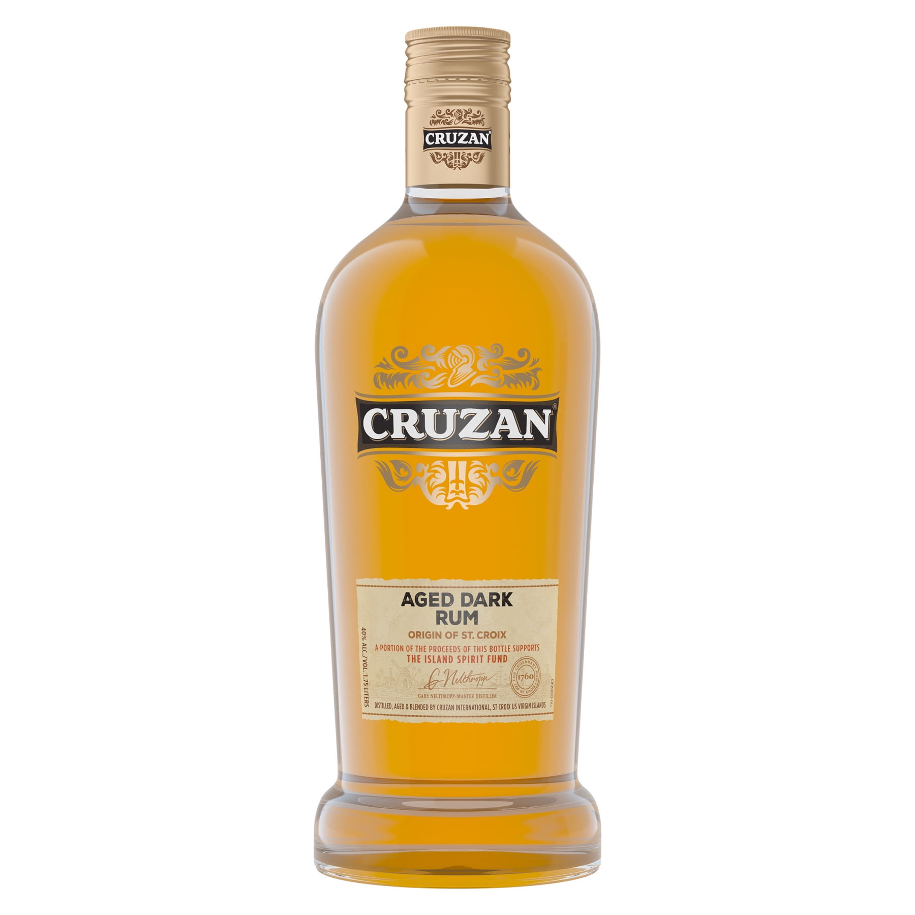 Cruzan Aged Dark Rum, 1.75 L Pet Bottle, Abv 40.0%