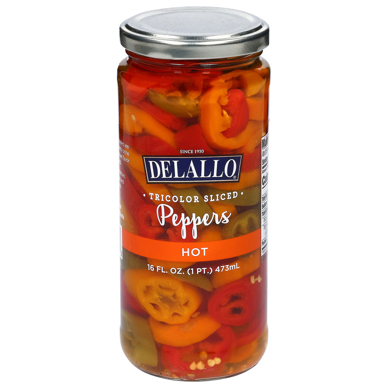Delallo Tri-color Peppers Sliced