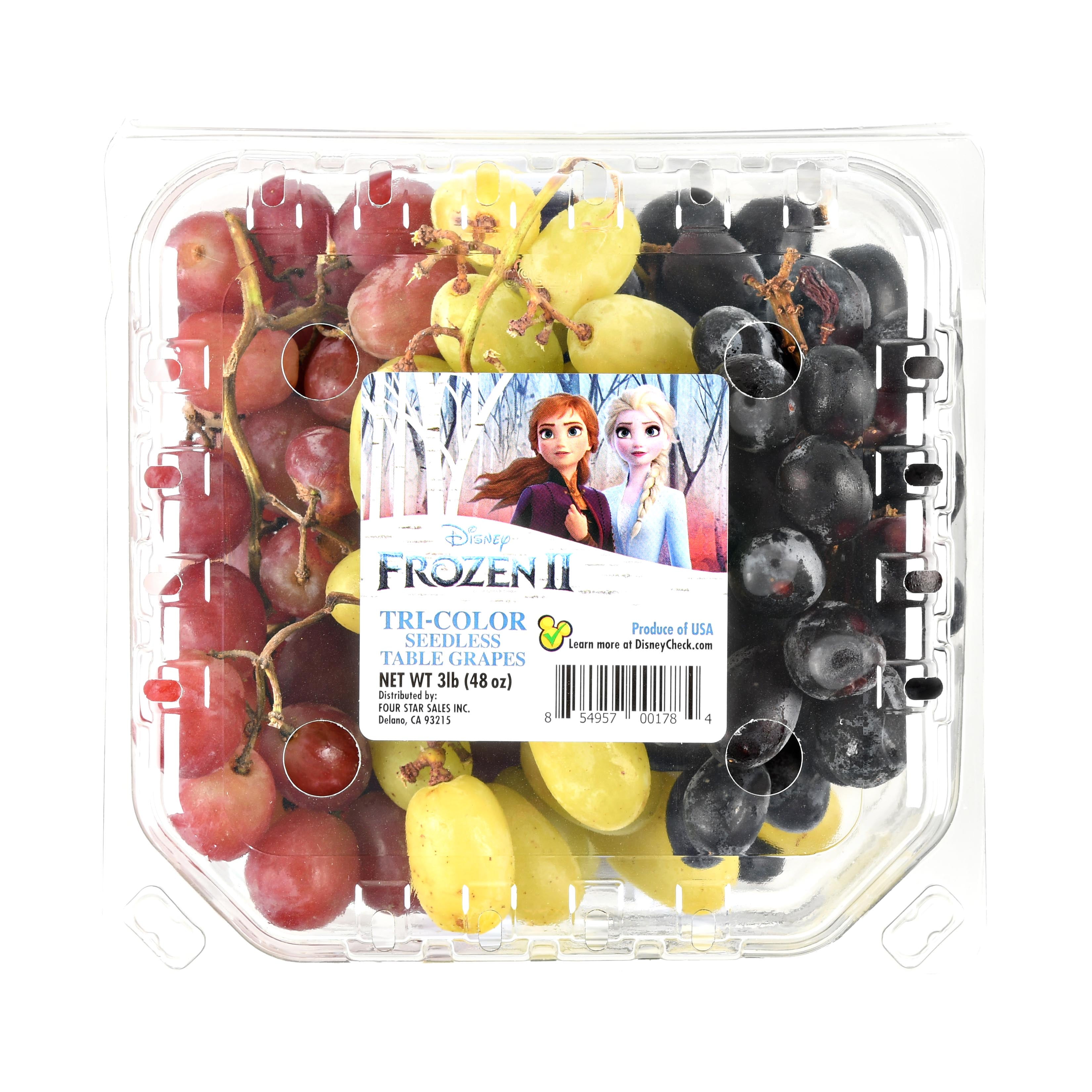 Disney Frozen Ii Tri-color Seedless Table Grapes