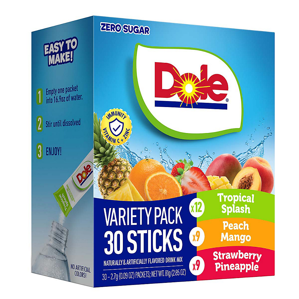 Dole Powdered Water Enhancer, Classic Variety Pack