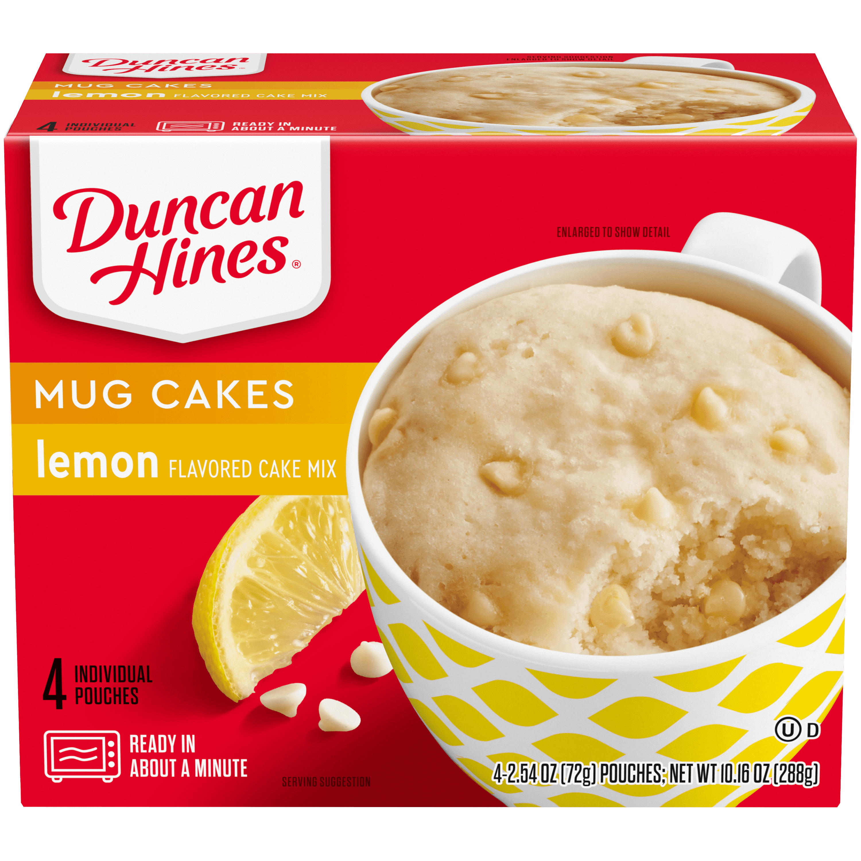Duncan Hines Perfect Size for 1 Fruit Flavor Lemon Cake Mix