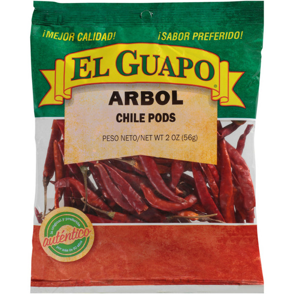 El Guapo Arbol Chili Pods Bag Whole