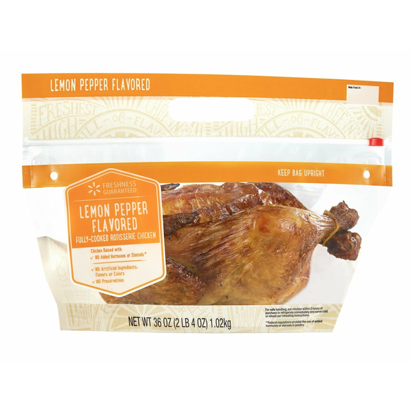 (Hot) Freshness Guaranteed Rotisserie Chicken, Lemon Pepper, Cooked ...