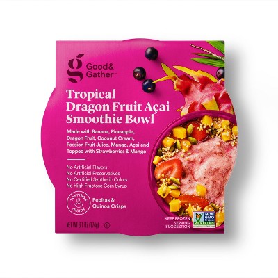 Frozen Acai Dragon Berry Smoothie Bowl