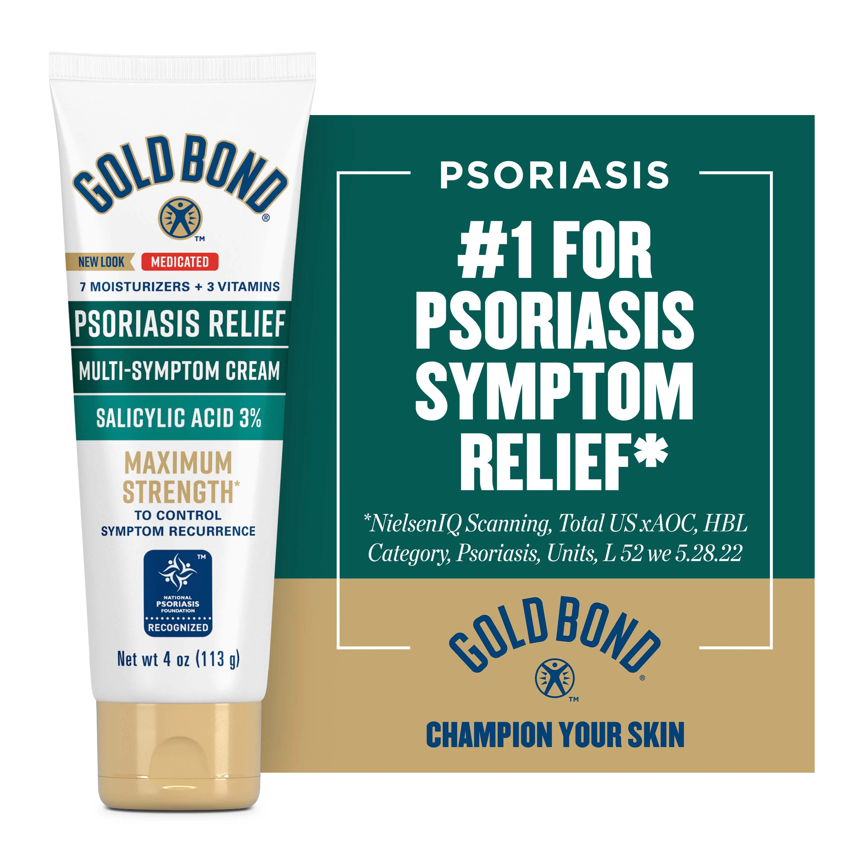 Gold Bond Cream, Multi-symptom Psoriasis Relief