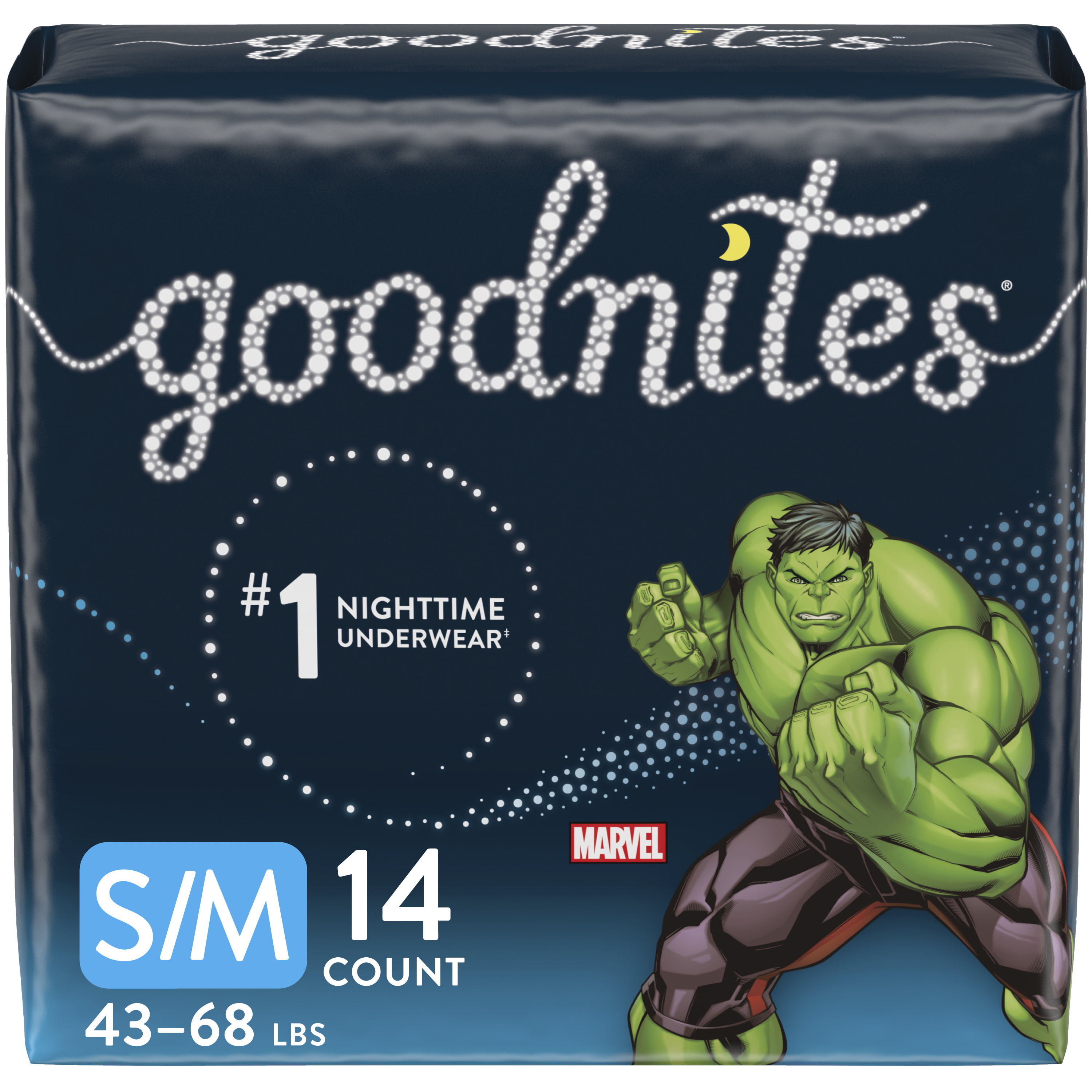 Goodnites Boys Bedtime Bedwetting Underwear (Choose Size & Count)