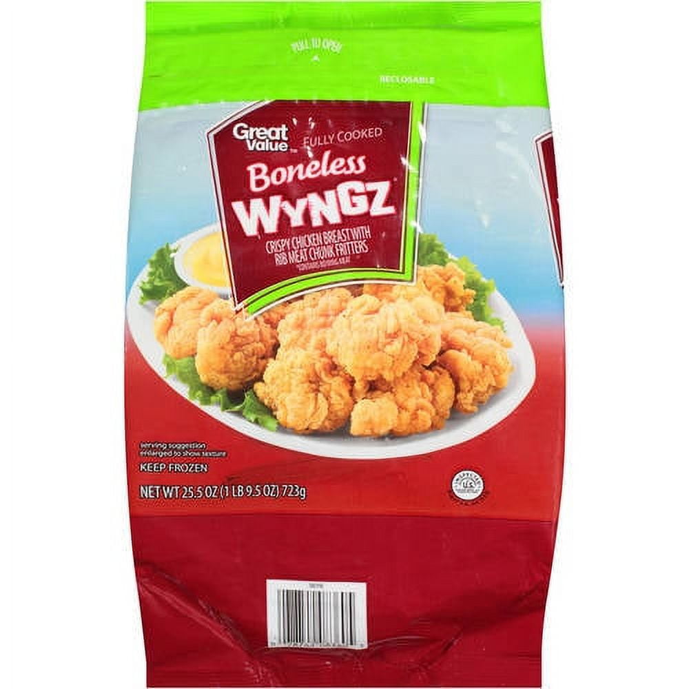 Boneless Wyngz Fully Cooked Crispy Chicken Breast With Rib Meat Chunk ...