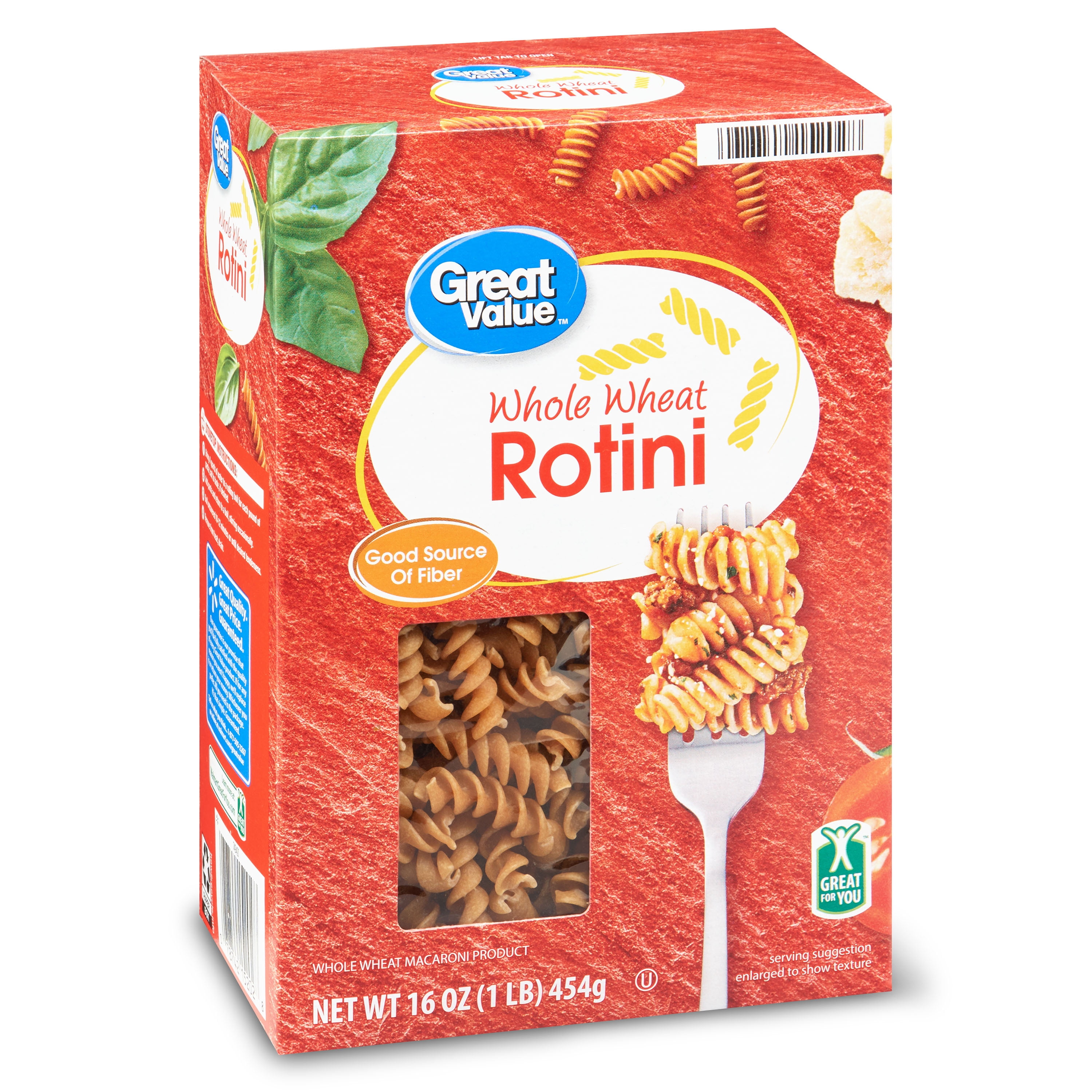 Great Value Whole Wheat Rotini
