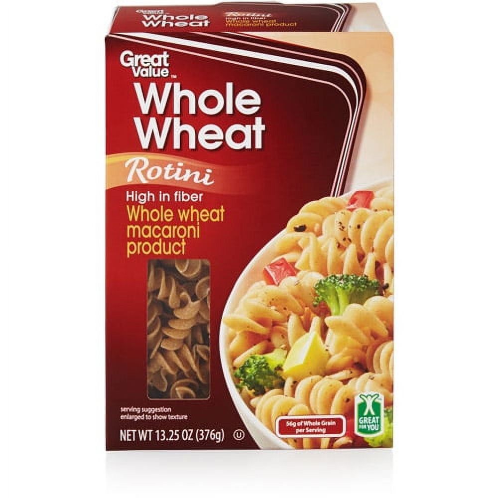 Great Value Whole Wheat Rotini Pasta