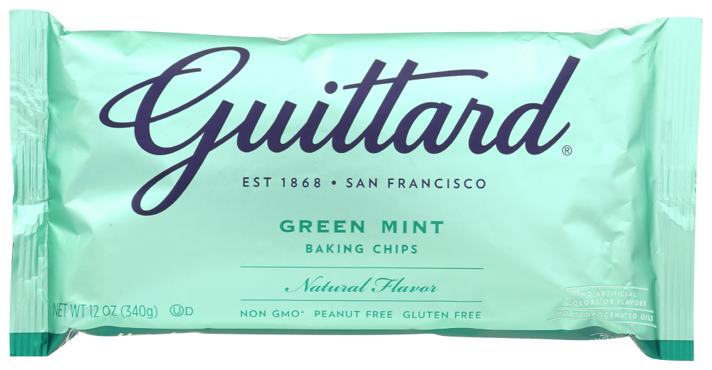 Guittard Chocolate Baking Chips, Green Mint