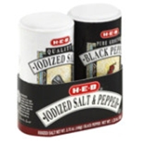 H-e-b Iodized Salt & Pepper Shaker