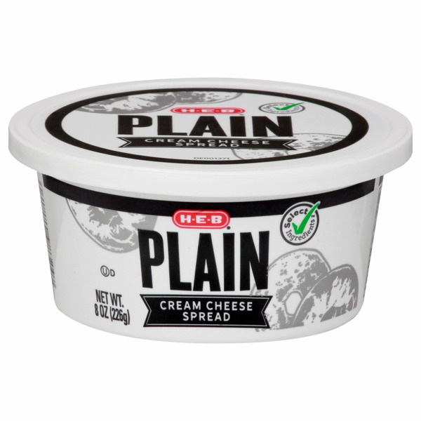 H-e-b Select Ingredients Plain Cream Cheese Spread