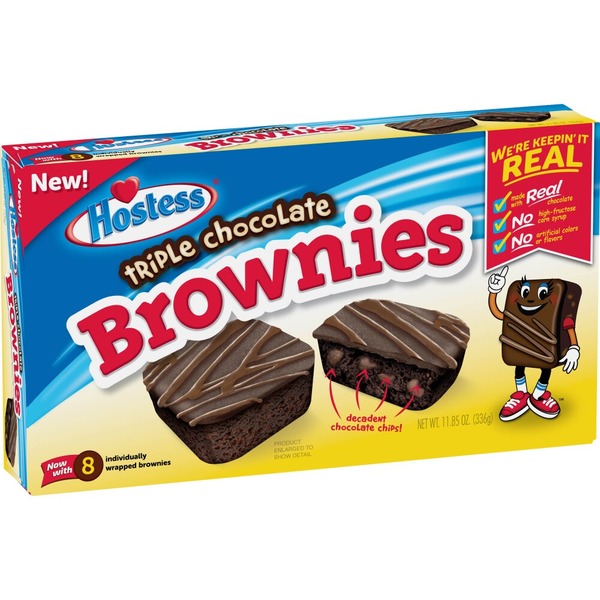 Hostess Hst Triple Chocolate Brownie 8ct Mp