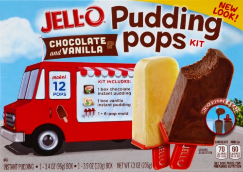 Jell-o Pudding Pops Chocolate And Vanilla Instant Pudding Kit