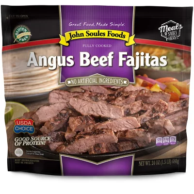 John Soules Fully Cooked Angus Beef Fajitas