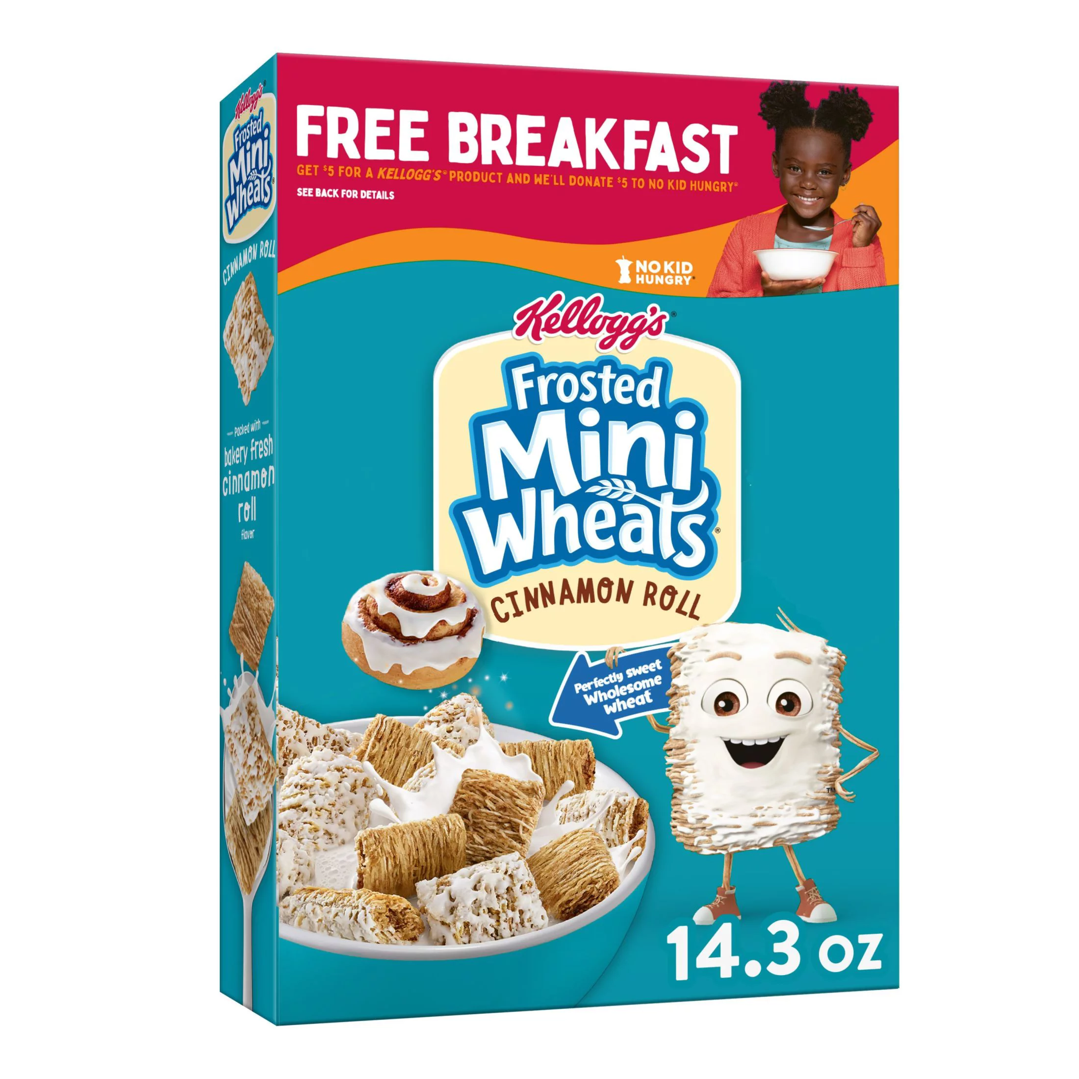 Kellogg's Frosted Mini-wheats Breakfast Cereal, High Fiber Cereal ...