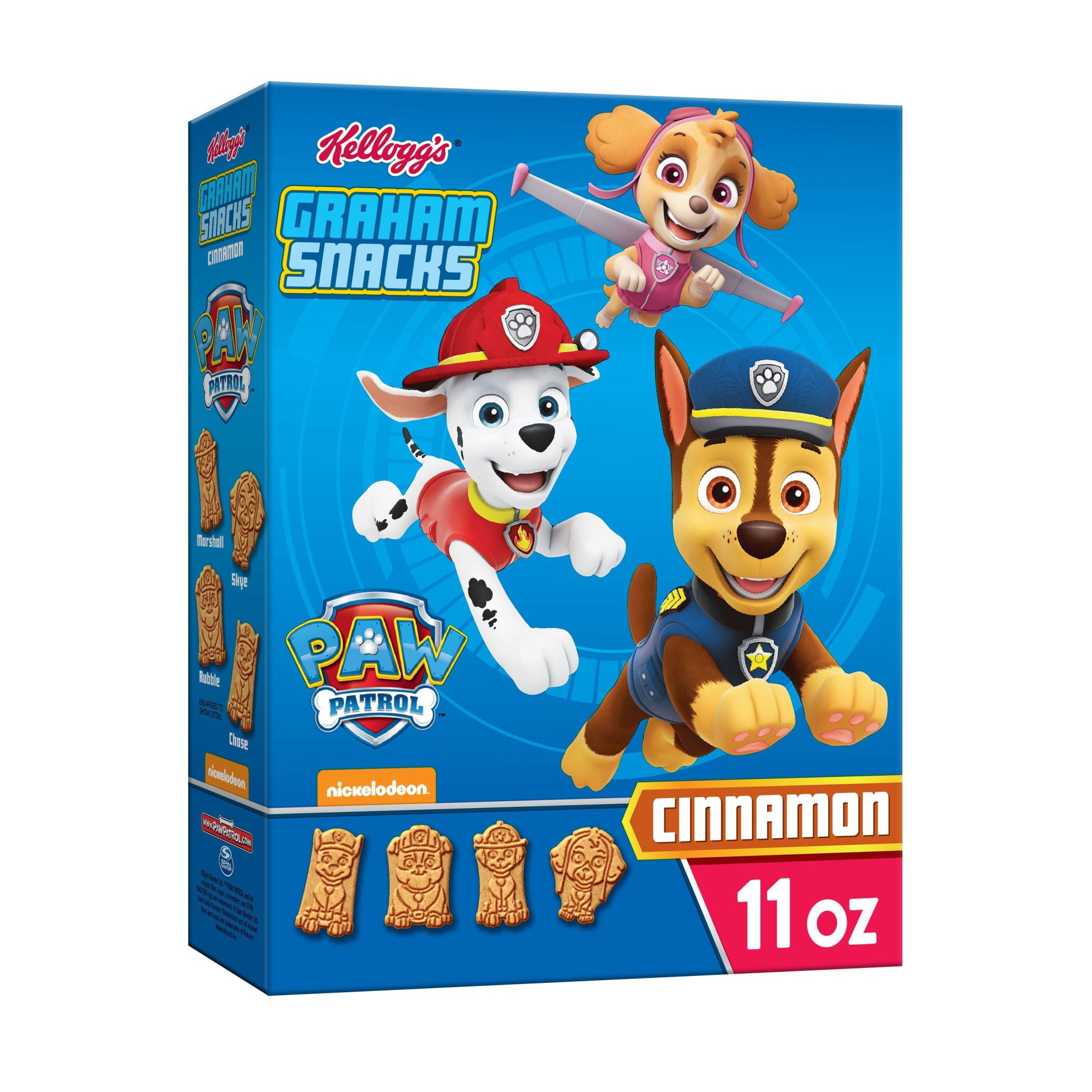 Kellogg's Paw Patrol Crackers Kellogg's Paw Patrol Graham Snacks ...