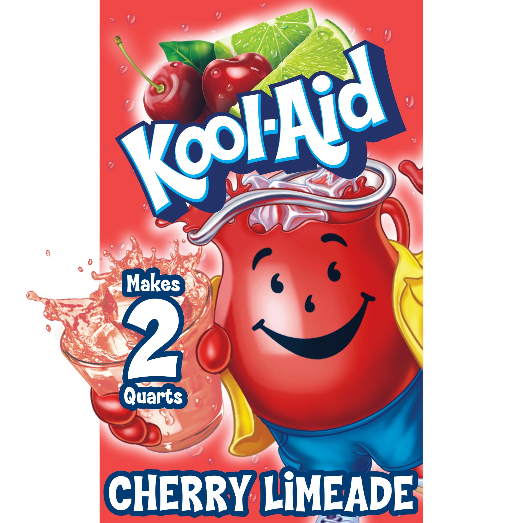 Kool-aid Unsweetened Cherry Limeade Artificially Flavored Powdered Soft ...