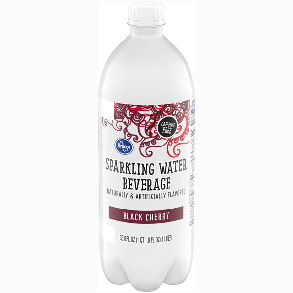 Kroger, Sparkling Water Beverage, Black Cherry, Black Cherry
