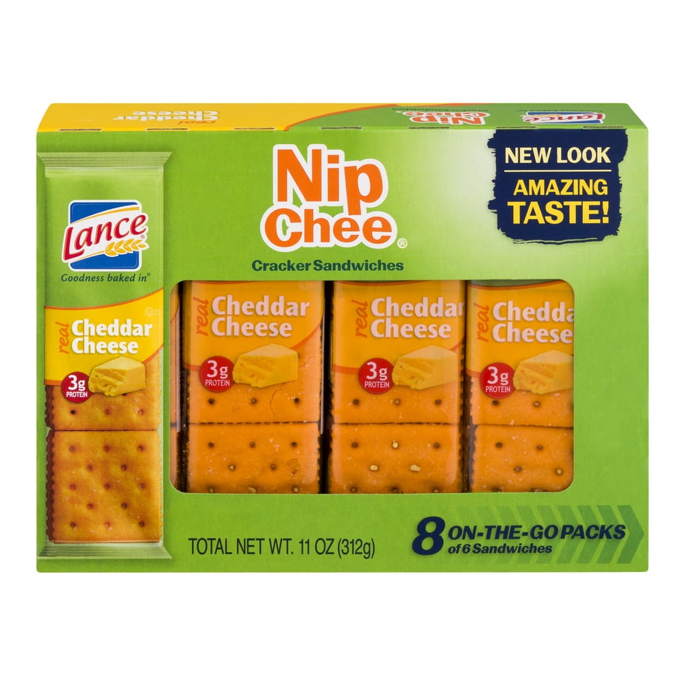 Lance, Nip Chee, Cracker Sandwiches, Cheddar Cheese, Cheddar Cheese