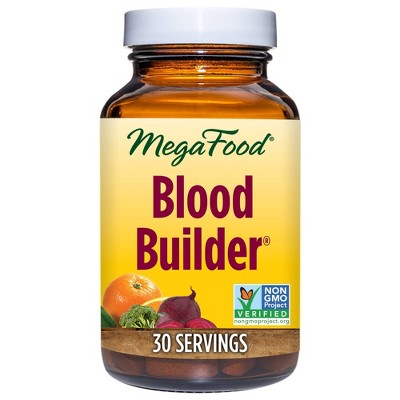 Megafood Blood Builder Vegan Iron Supplement Tablets - 30ct