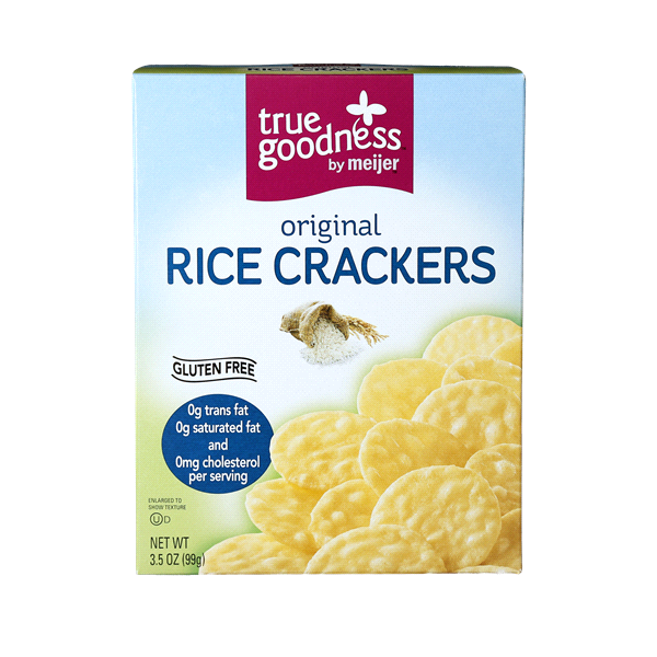 Meijer Meijer, True Goodness, Rice Crackers, Original