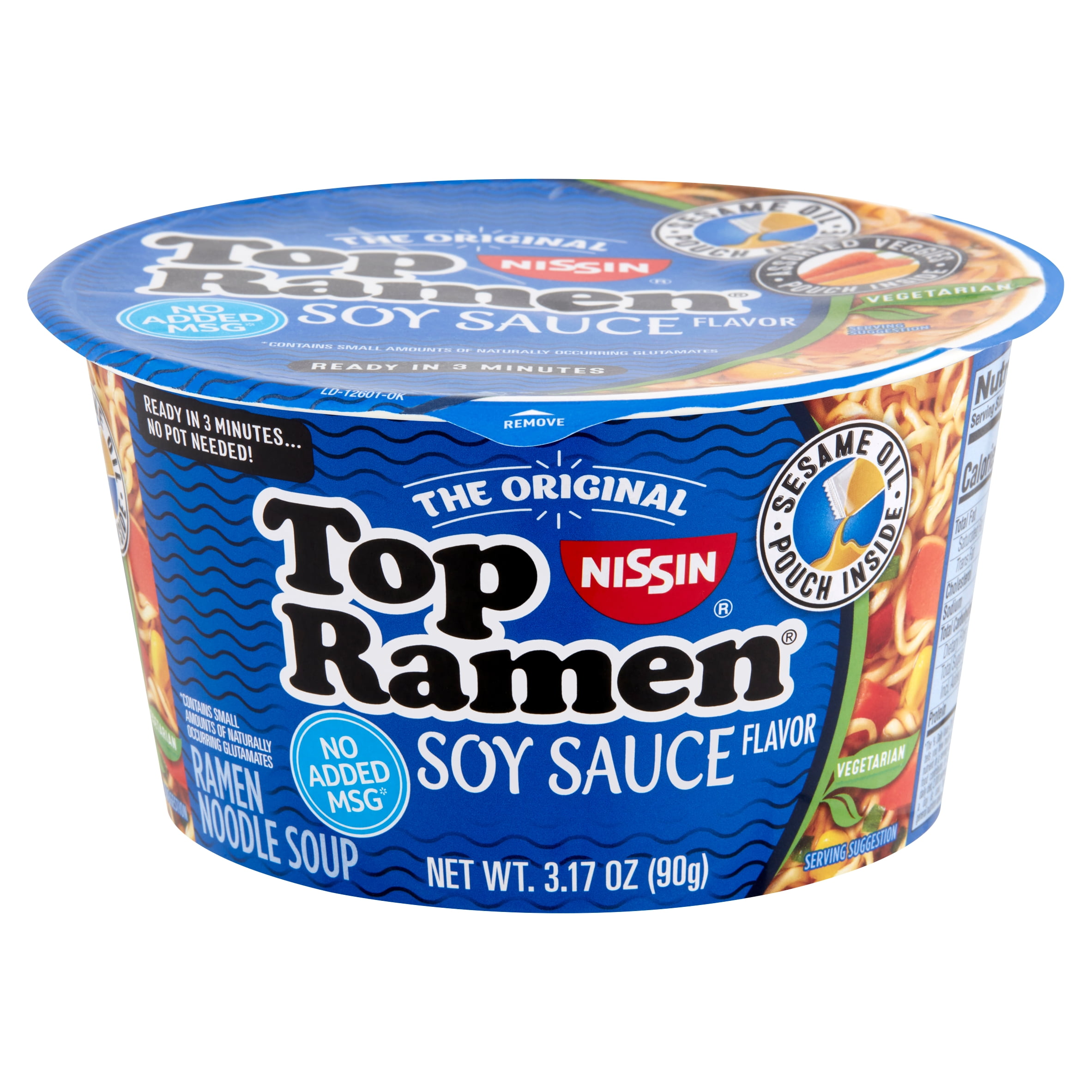 Nissin Top Ramen The Original Soy Sauce Flavor Ramen Noodle Soup