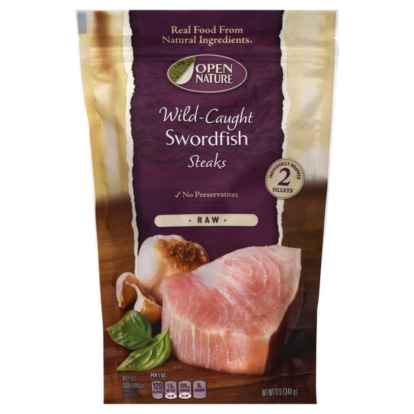 Open Nature Swordfish Steaks Wild-caught
