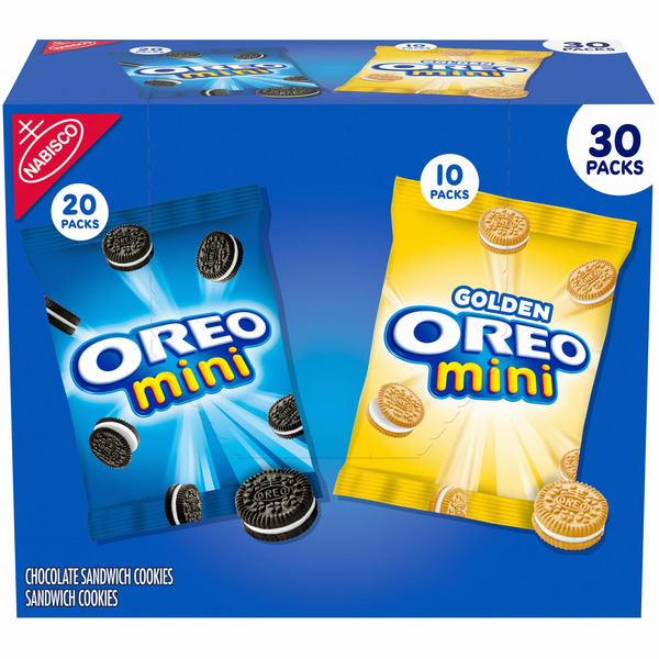 Oreo Mini Mix Sandwich Cookies Variety Pack, Snack Packs (30 Pk.)